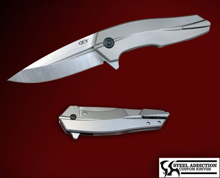 ZT 0888 Titanium Flipper In 110V - Steel Addiction Knives
