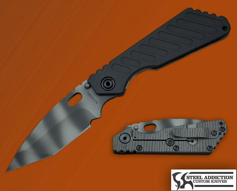 Strider Knives Tiger Stripe Tanto SMF - Steel Addiction Knives