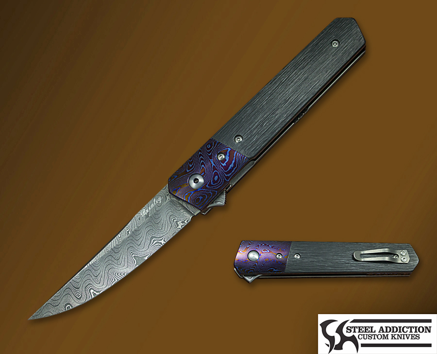 Lucas Burnley GEN II FULL DRESS Kwaiken Flipper - Steel Addiction Knives