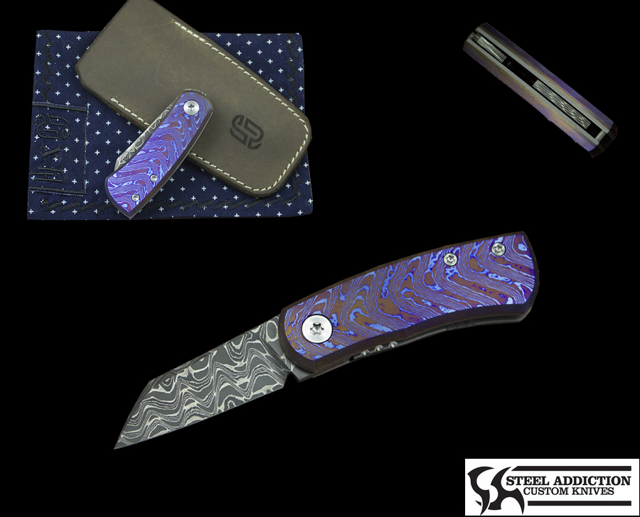 Jared Oeser FULL DRESS MICRO NATIVE FRONT FLIPPER - Steel Addiction Knives