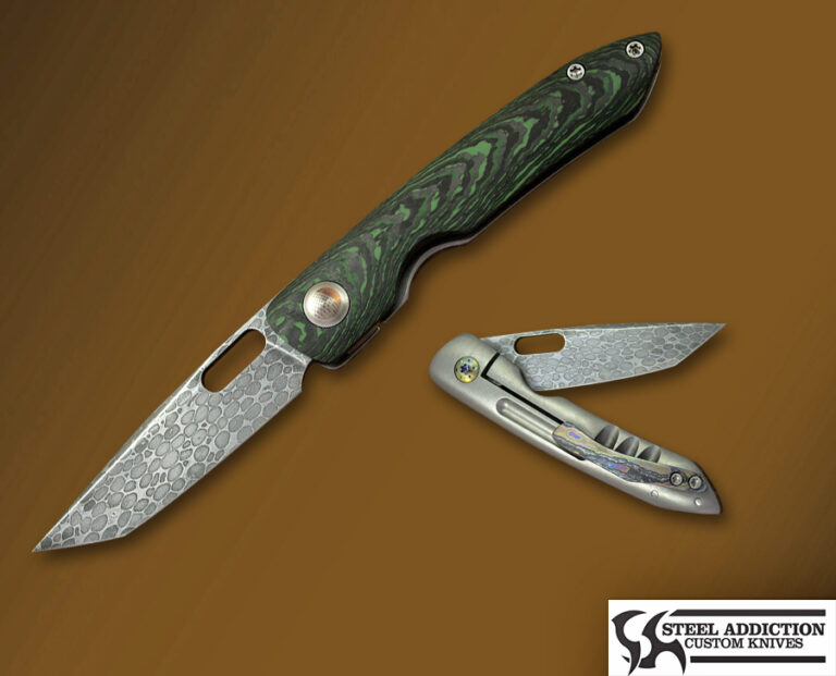 Kevin Foster FULL DRESS LIL' Anchovy Tanto - Steel Addiction Knives