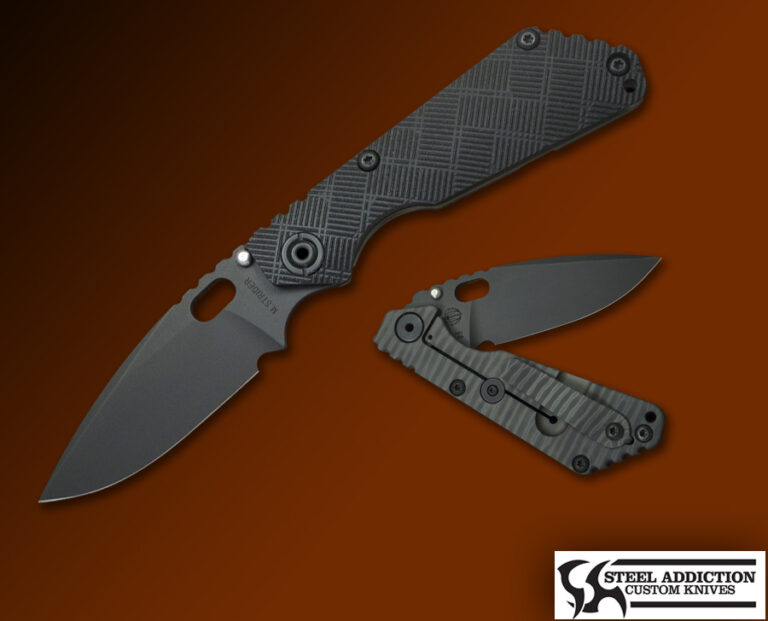 Strider Knives Crosshatch SNG IN PD1 - Steel Addiction Knives