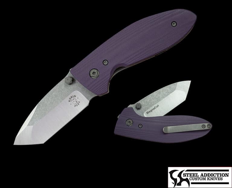 Tom Krein Multi Grind Tanto Alpha Folder - Steel Addiction Knives